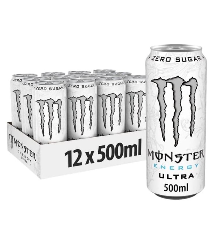 Bevanda Monster Energy ULTRA WHITE Lattina da 500ml cartone da 12 pz.