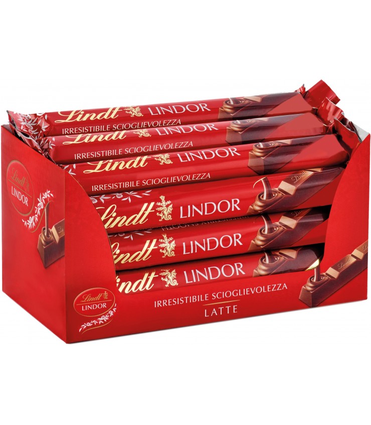 SNACK LINDT LINDOR AL LATTE 38g CONF. 24 PZ. (IN PRENOTAZIONE C/O I ...