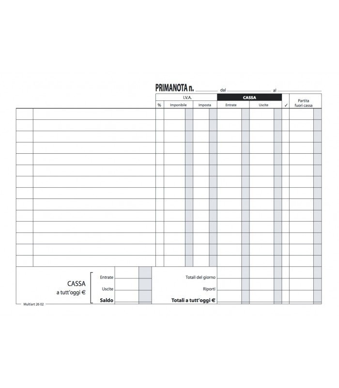 File Prima Nota Cassa