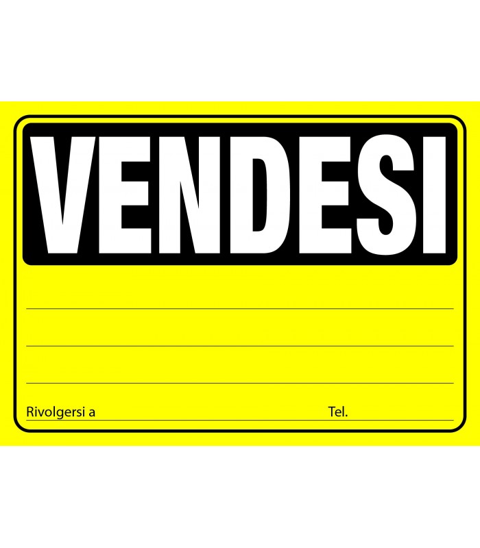 Cartelli Vendesi F.to 23x33 conf. da 20 pz. colori assorti - La Suprema srl