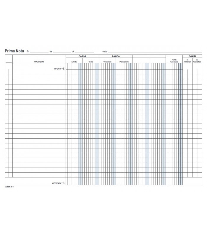 File Prima Nota Cassa