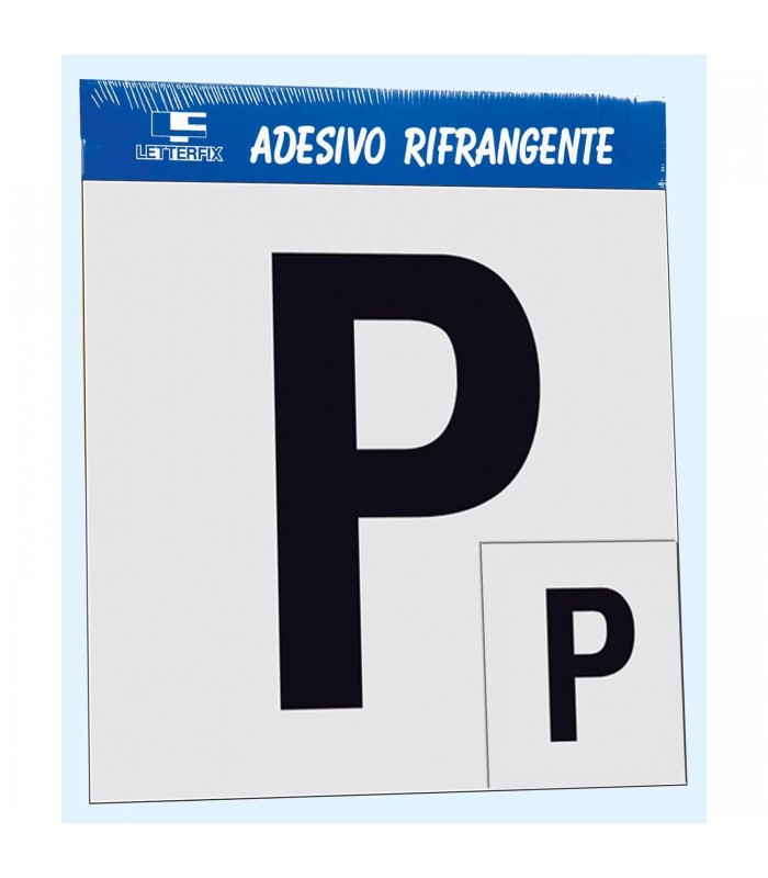 P per Patente Letterfix in adesivo rifrangente - La Suprema
